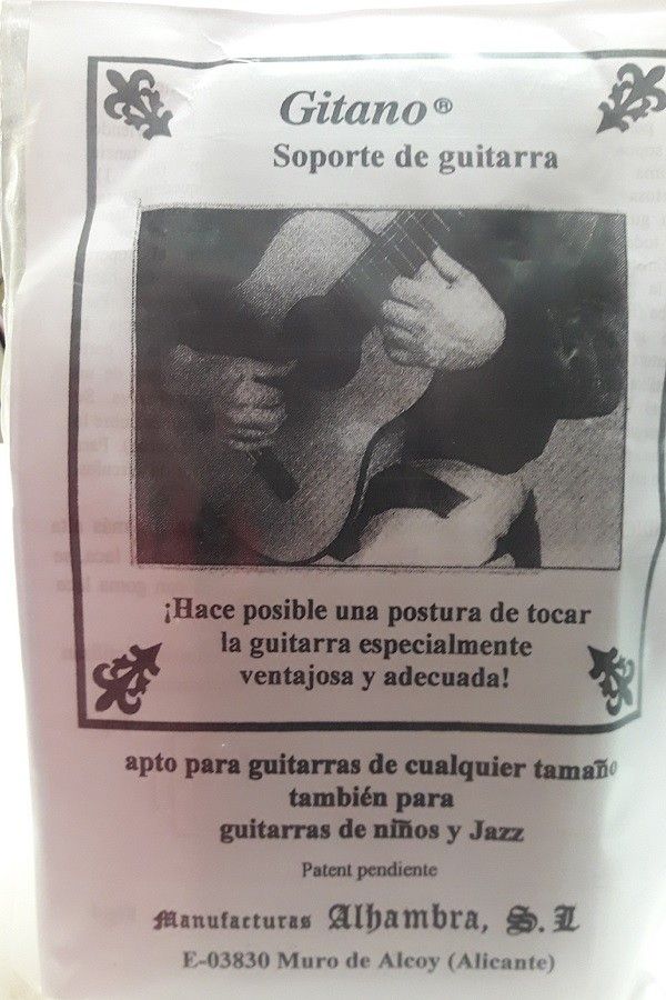 ALHAMBRA SOPORTE "GITANO" PARA GUITARRA CLASICA - Zingla Música
