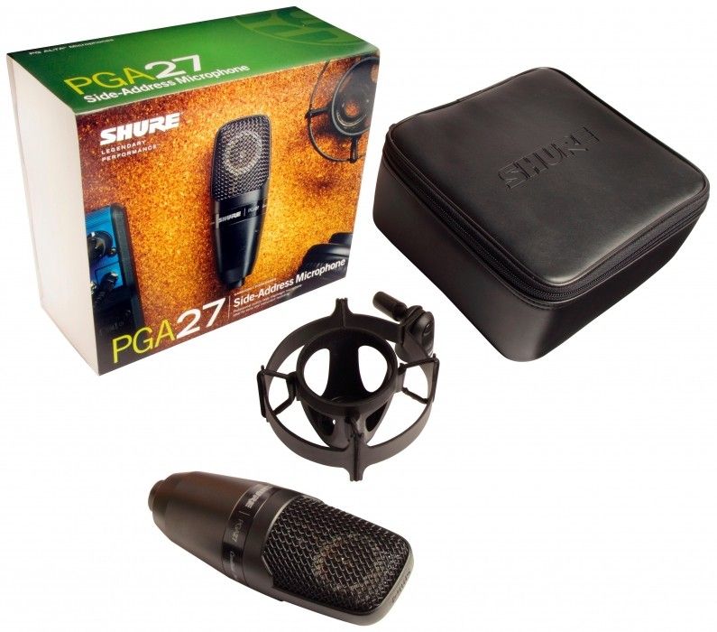 SHURE PGA 27 MICROFONO HOME STUDIO - Zingla Música